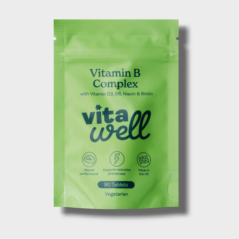 Vitamin B Complex with Vitamin D3, B6, Niacin & Biotin – Vitawell Vitamins