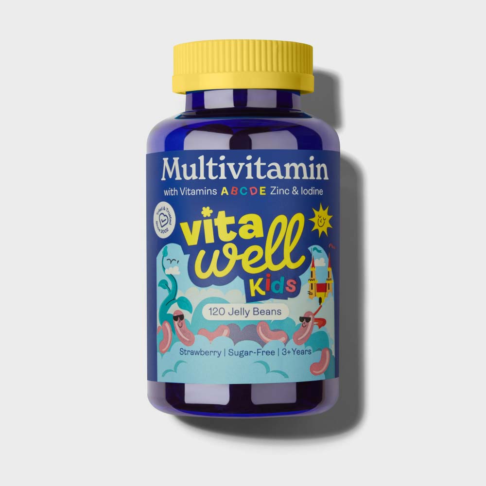 Vitawell Kids Jellybeans 120 | Tasty Multivitamin | Strawberry Flavour ...